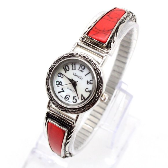 Varsales | Accessories | Vintage Varsales Watch Womens Silver Tone ...